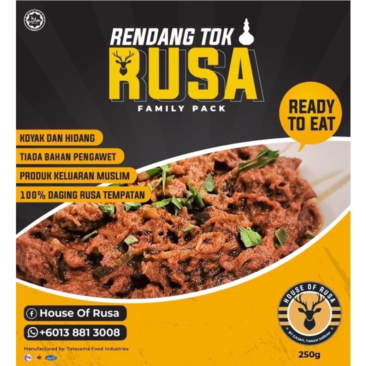 Retort : Rendang Tok Rusa | Shopee Malaysia