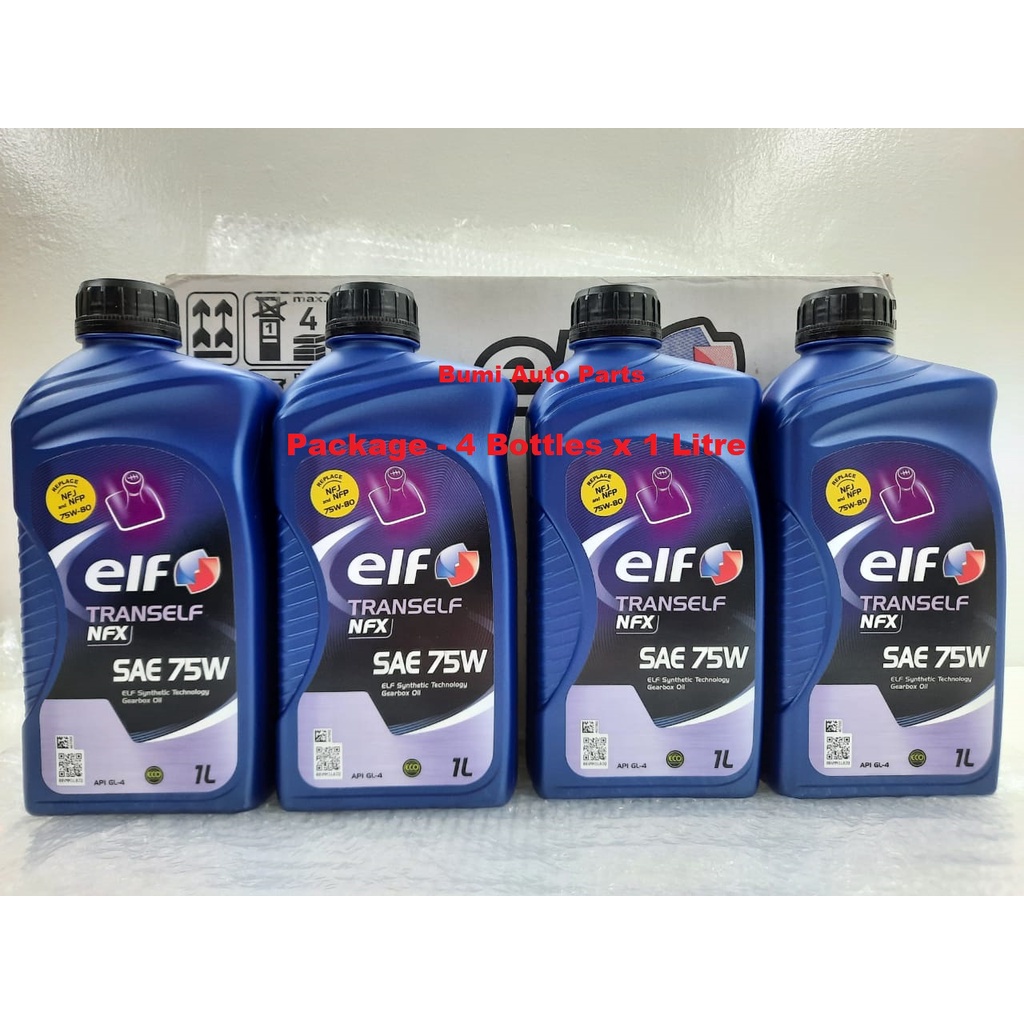 Proton Savvy Gearbox Oil ELF Tranself NFX 75W (4L) Manual / AMT Gearbox ...