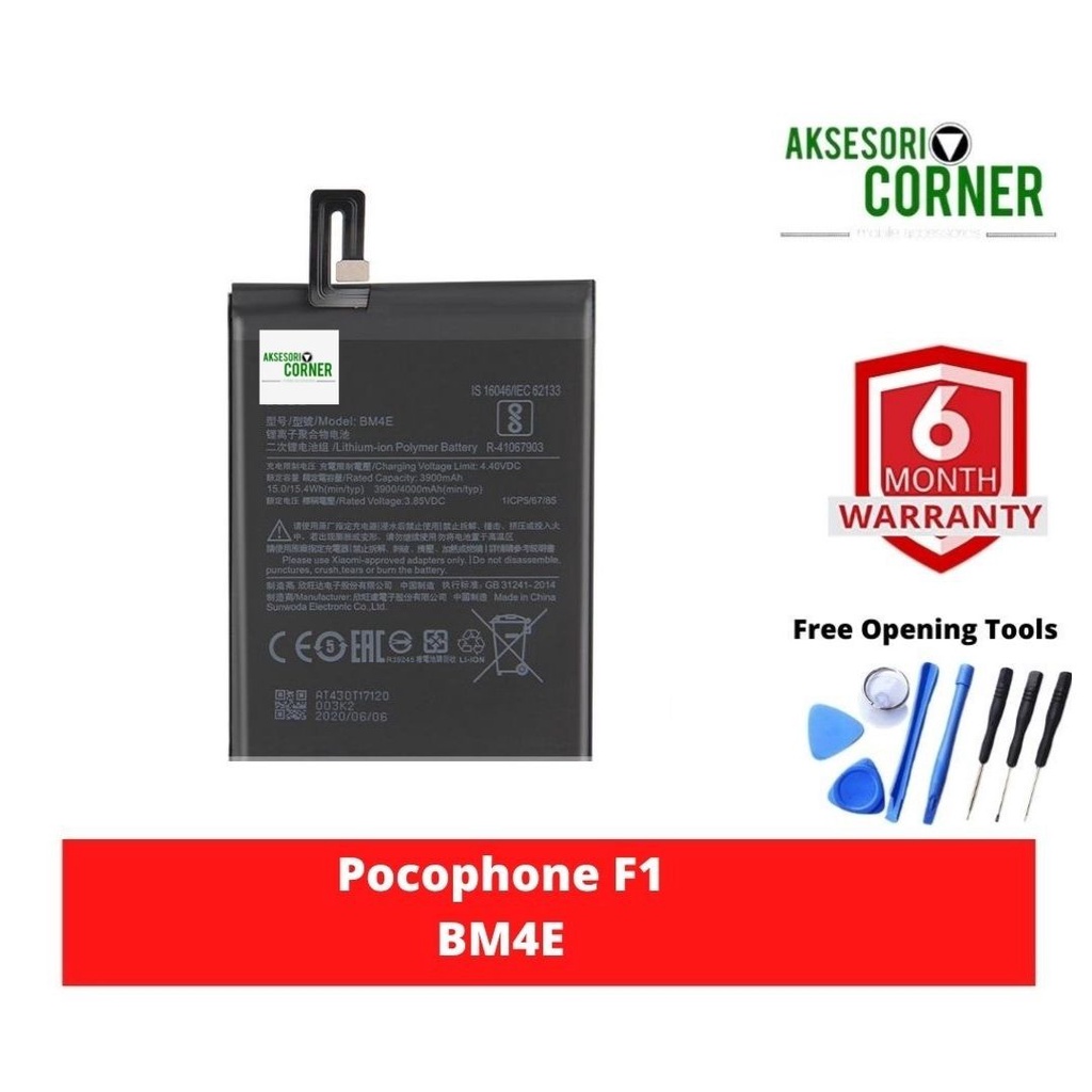 Xiaom POCOPHONE F1 Battery | Xiaomi BM4E Battery | Shopee Malaysia