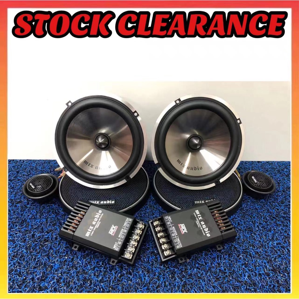CAR AUDIO COMPONENT SPEAKER SET 6INCH MTX Speaker Audio Sound System ...