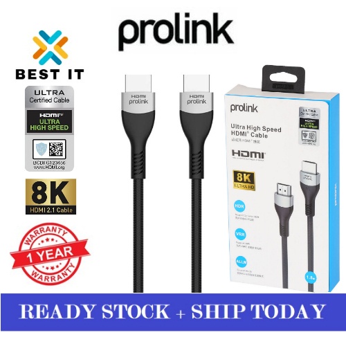 Prolink Ultra High Speed HDMI 8K Cable (1.8m , 3.0m) | Shopee Malaysia