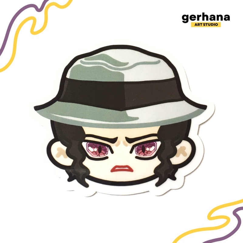 Demon Slayer Anime | Demon Chibi Sticker | Muzan Daki Gyutaro Akaza ...