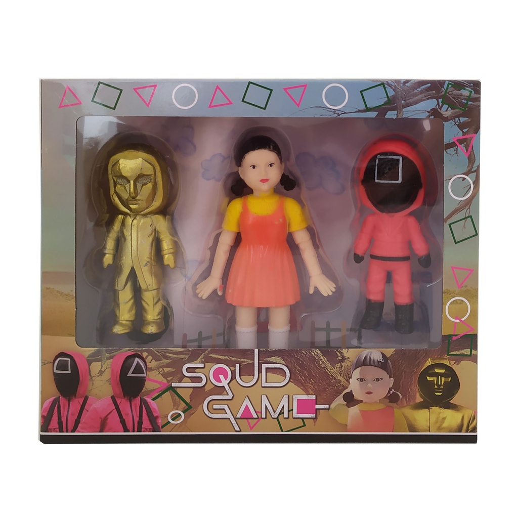 Squid Game Figure Display of 3 | Shopee Malaysia