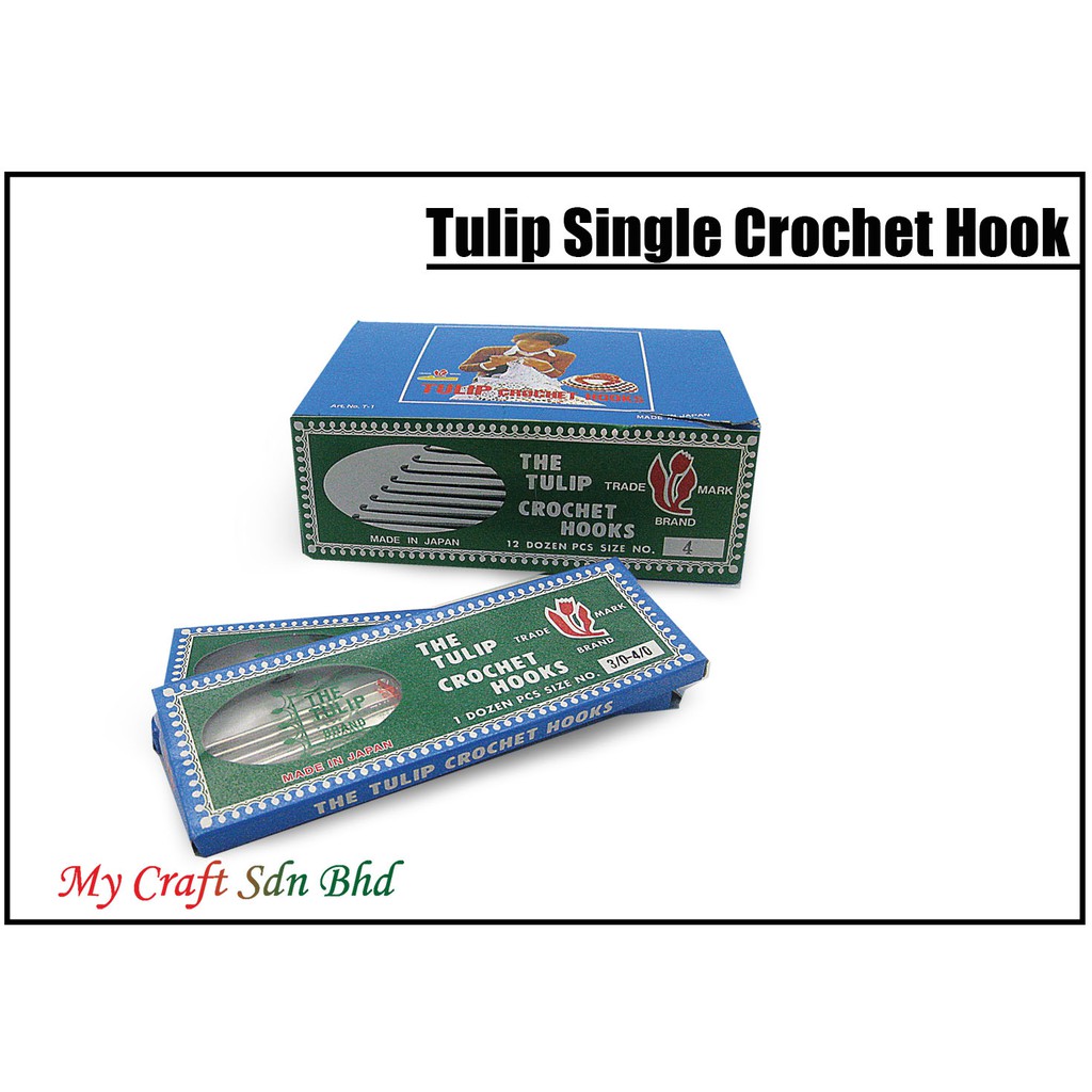 [Ready Stock] Tulip Crochet Hook | Tulip Double Crochet Hook | Jarum ...