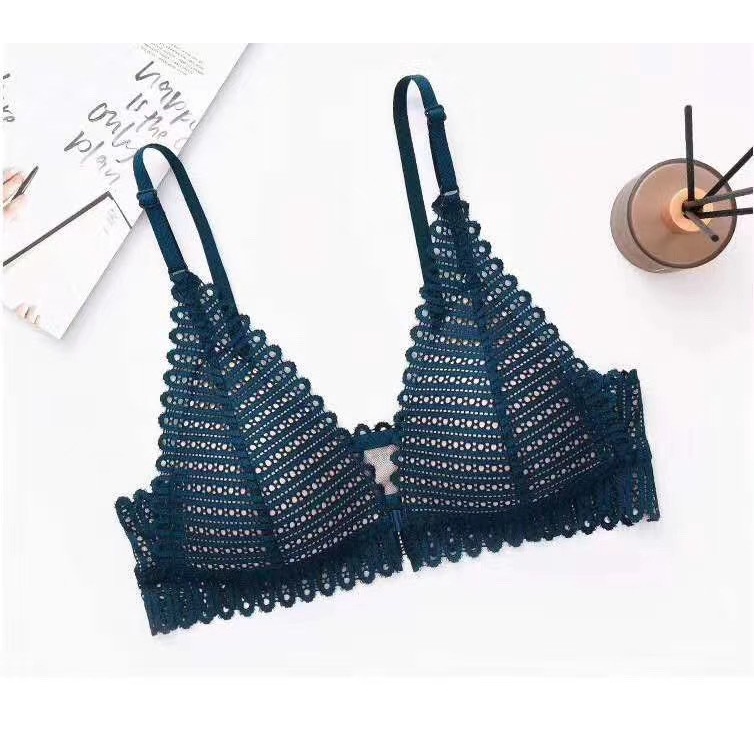 Lace Wireless Front Closure Bra Sexy Lingerie Comfort Seamless Backless