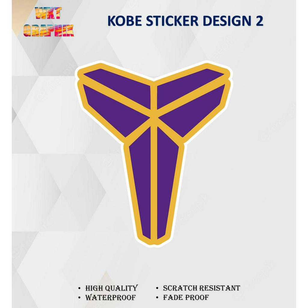 KOBE BRYANT STICKER / DECALS DESIGN 2 (WATERPROOF, SCRATCH PROOF, MATTE ...