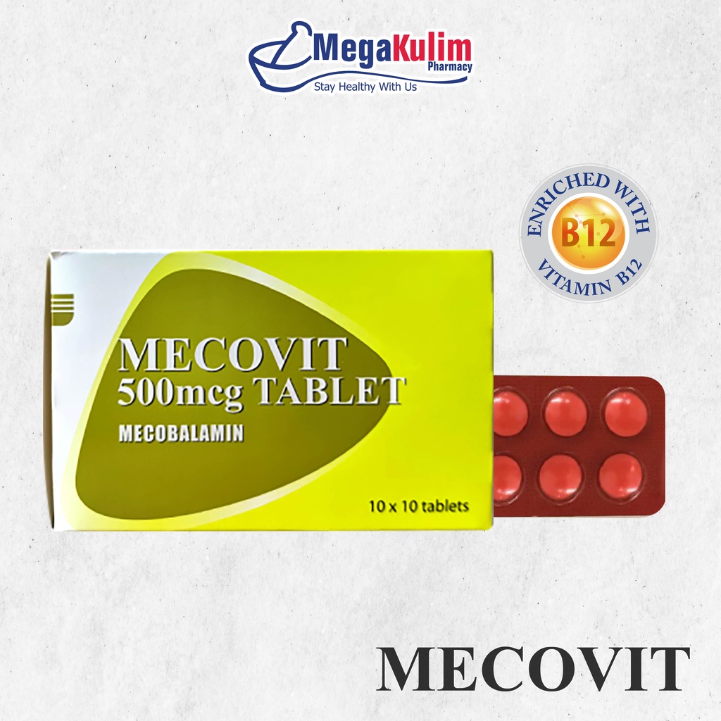 Mecovit Mecobalamin 500mcg 10X10 Tab | Shopee Malaysia