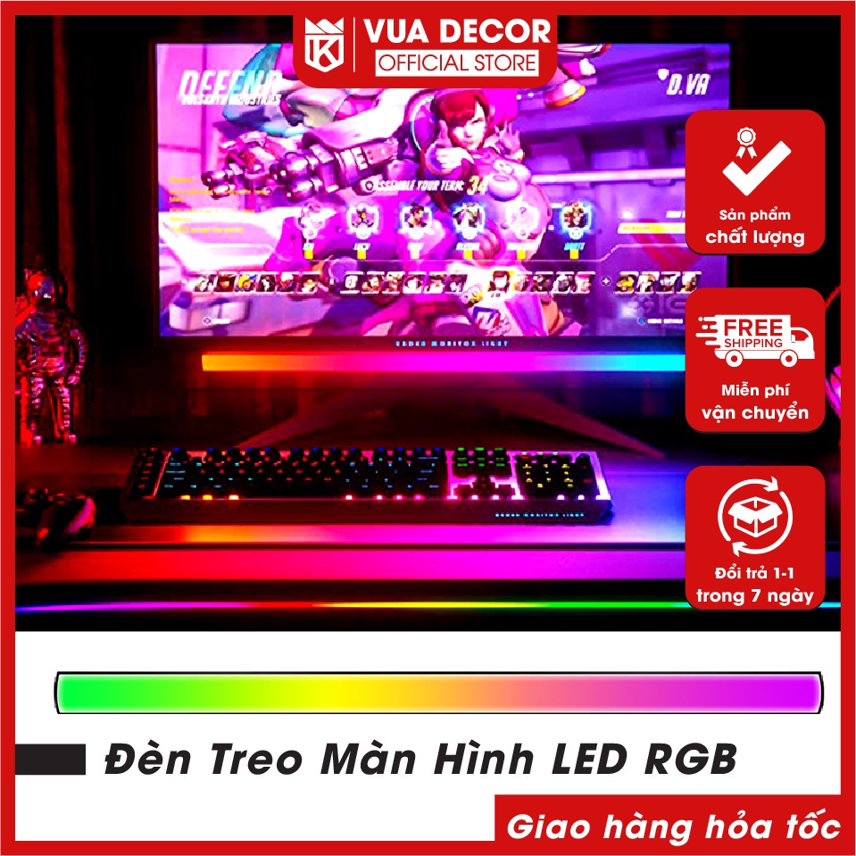 Combo of 2 RGB LED Screen Hanging Lights, Flashing to Music Decor ...