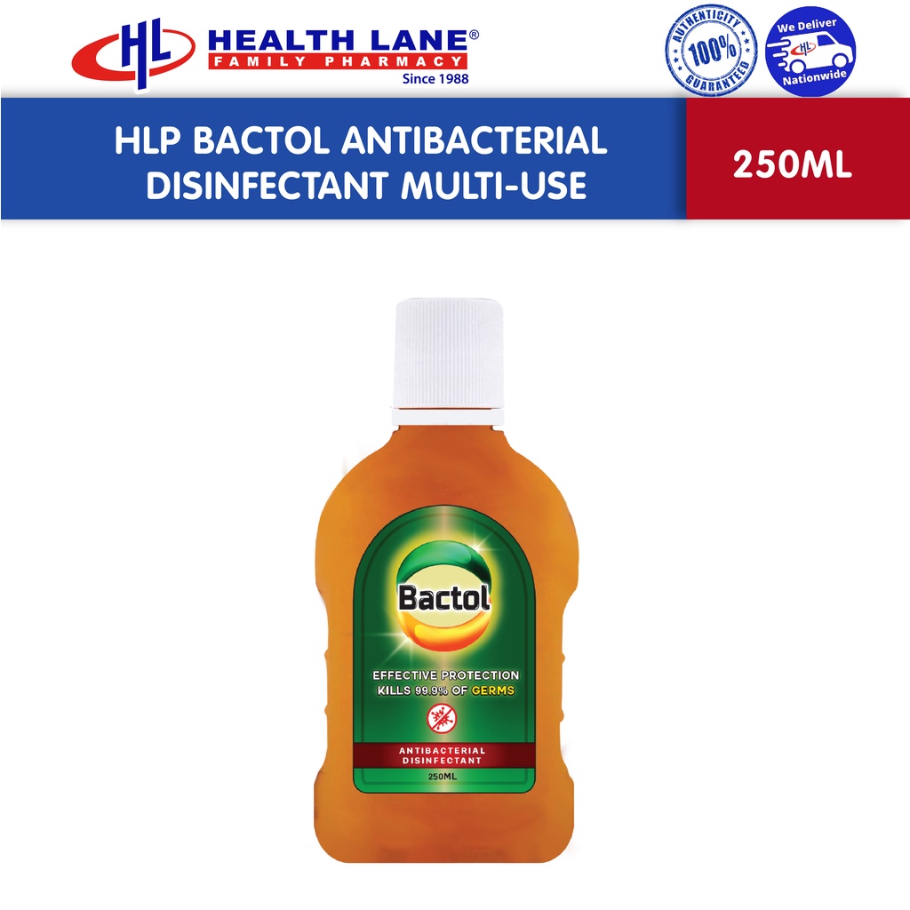 HLP Bactol Antibacterial Disinfectant Multi-Use (250ml) | Shopee Malaysia