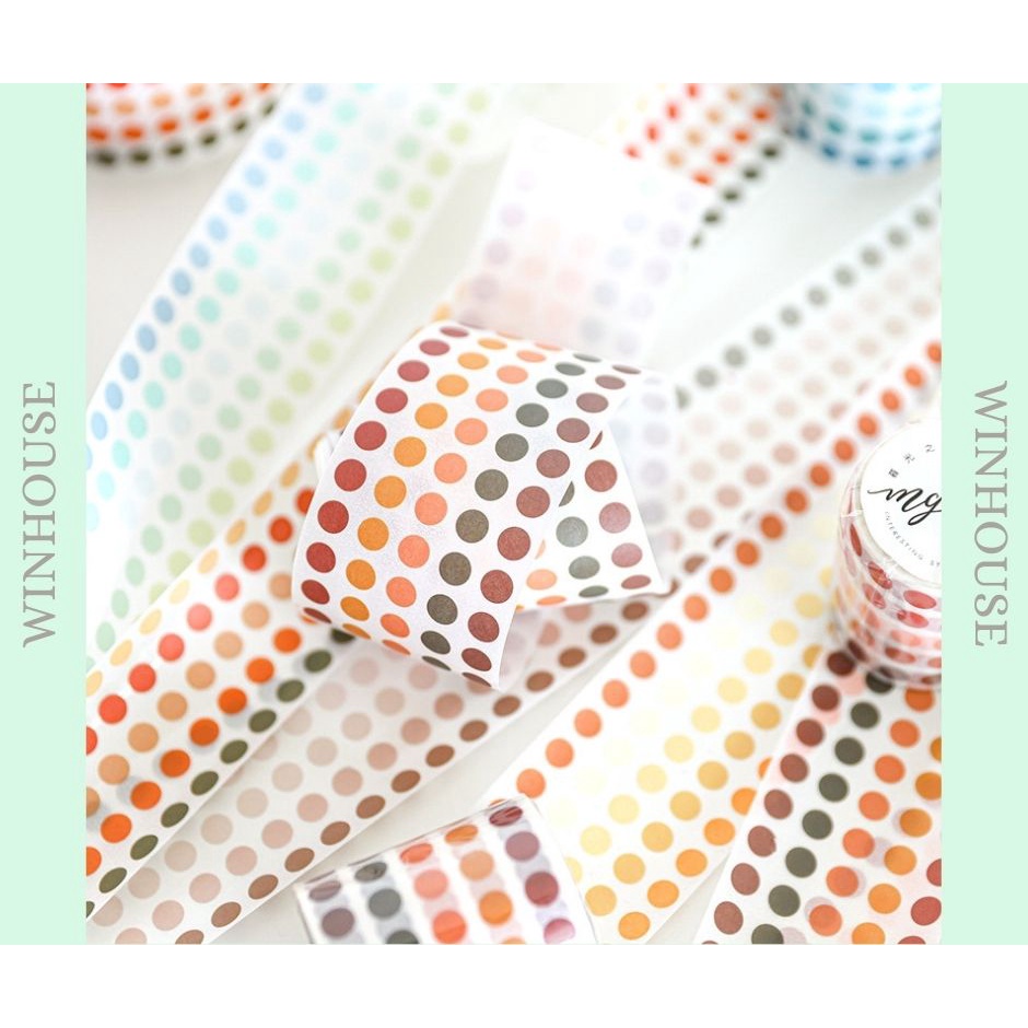 Round Point Stickers Dot Tape 100dots Journal Diary Decoration Ready ...
