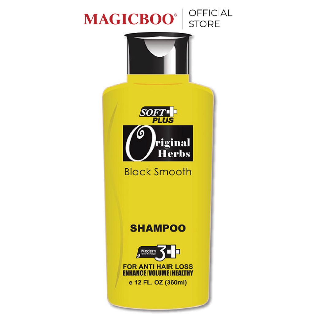 Magicboo Soft Plus Original Herbs Black Smooth Shampoo (360g) | Shopee ...