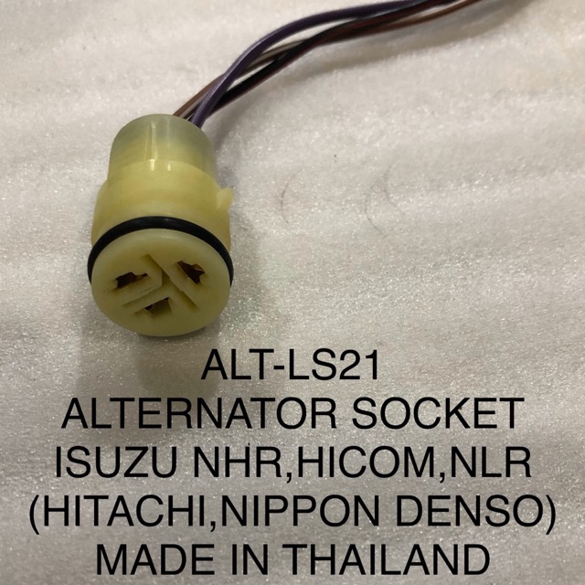 SC-ALT-NHR ORIGINAL BRAND J&J ALTERNATOR SOCKET 3PIN FOR USE ON: ISUZU ...