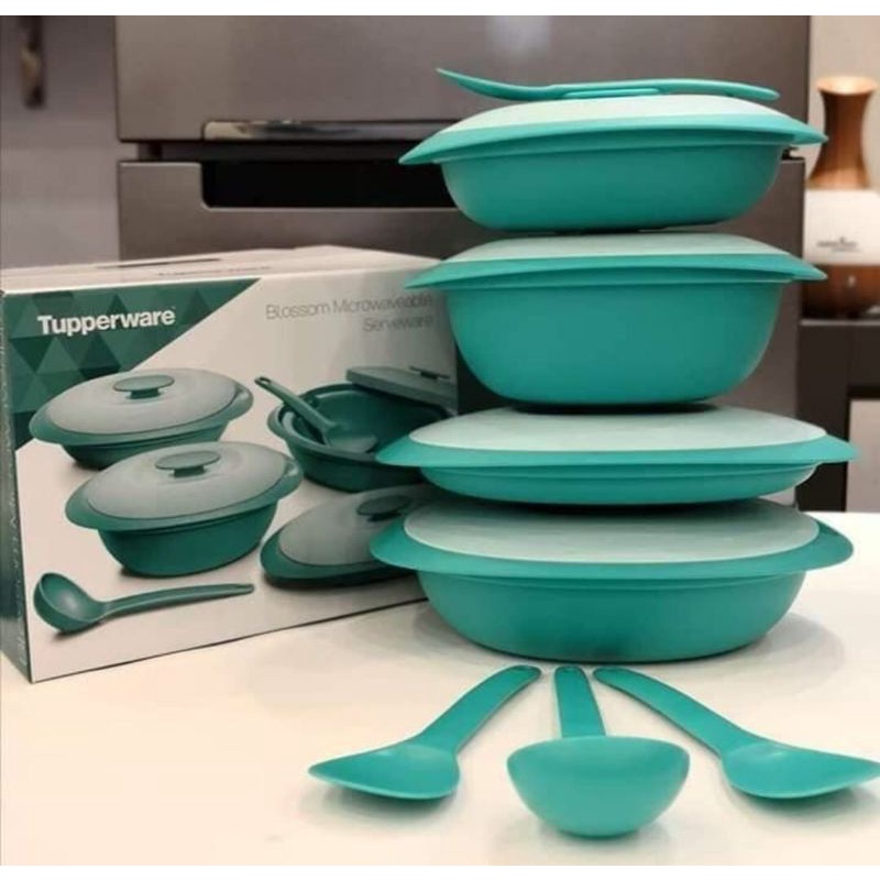 Tupperware Blossom Serveware Set | Shopee Malaysia