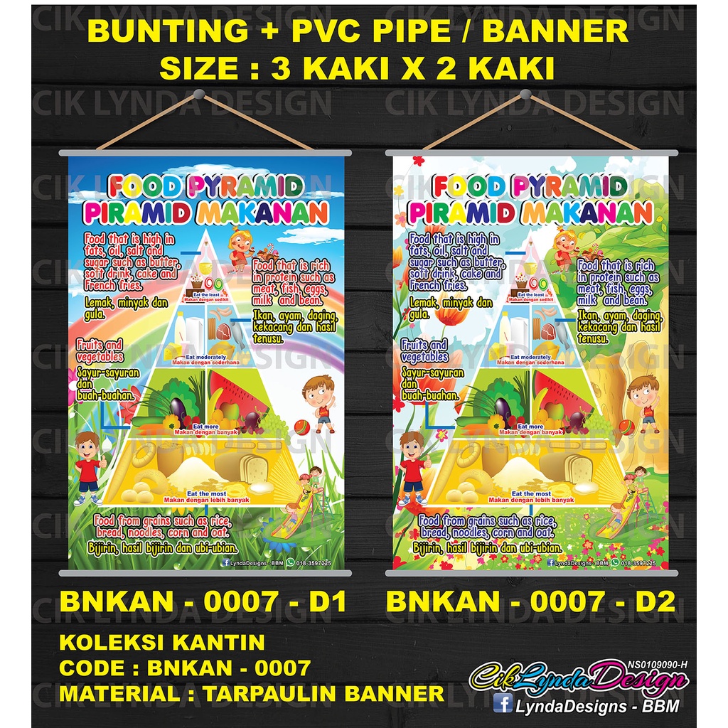PRE-ORDER - BUNTING + PVC PIPE - KOLEKSI KANTIN SEKOLAH | Shopee Malaysia