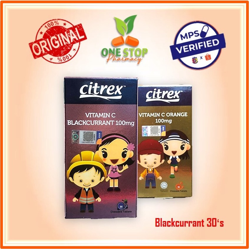 CITREX VITAMIN C 100mg 30's (Blackcurrant/Orange) | Shopee Malaysia