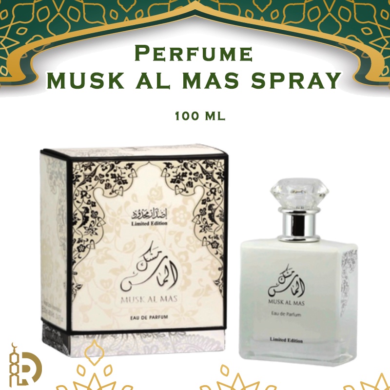 MUSK AL MAS SPRAY 100ml ALMAS Arabic perfume Arab | Shopee Malaysia