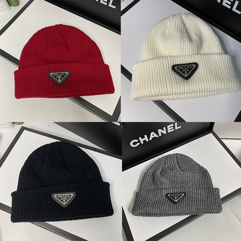 topi Soft And Good Quality Prad-a brimless cap beanie for men bonnet ...