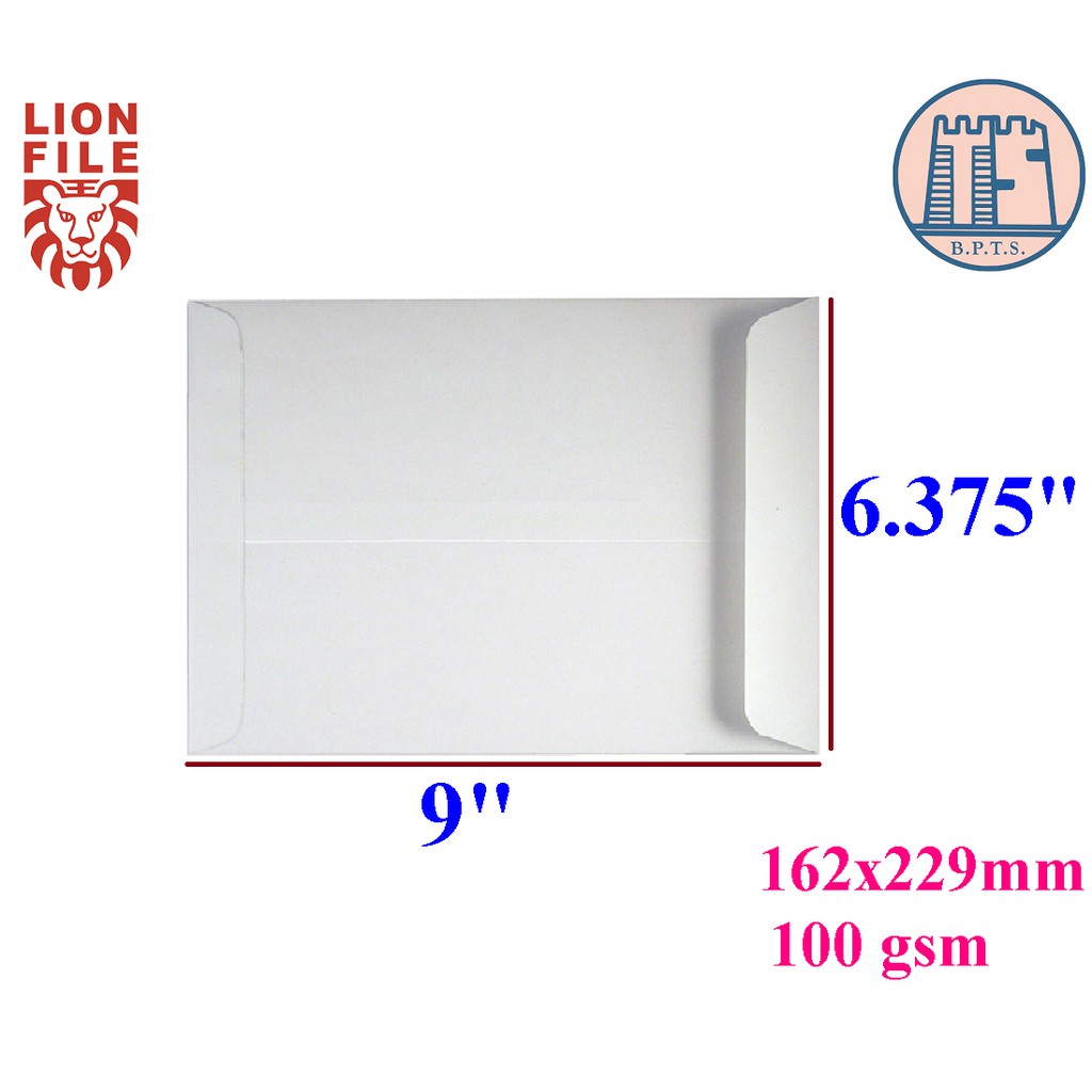 6.3/8" x 9" A5 Size White Envelope Peel & Seal / Sampul Surat Putih 6. ...