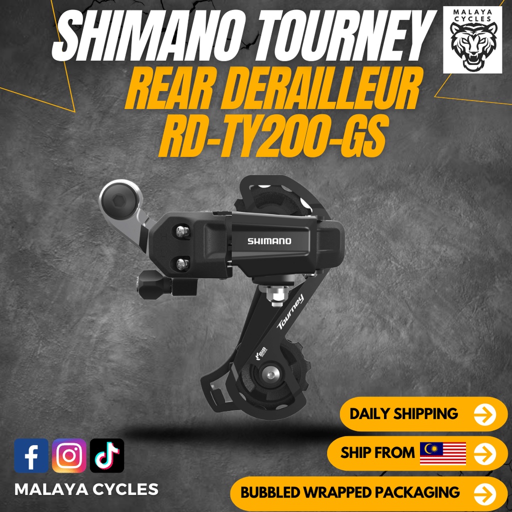 SHIMANO TOURNEY REAR DERAILLEUR RD-Ty200-GS RD-TZ500 | Shopee Malaysia