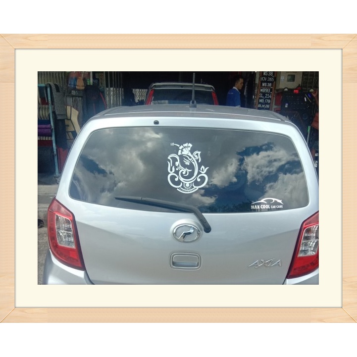 Car Stickers Ganesha Glossy Vinyl/ Vinayagar car sticker for window ...