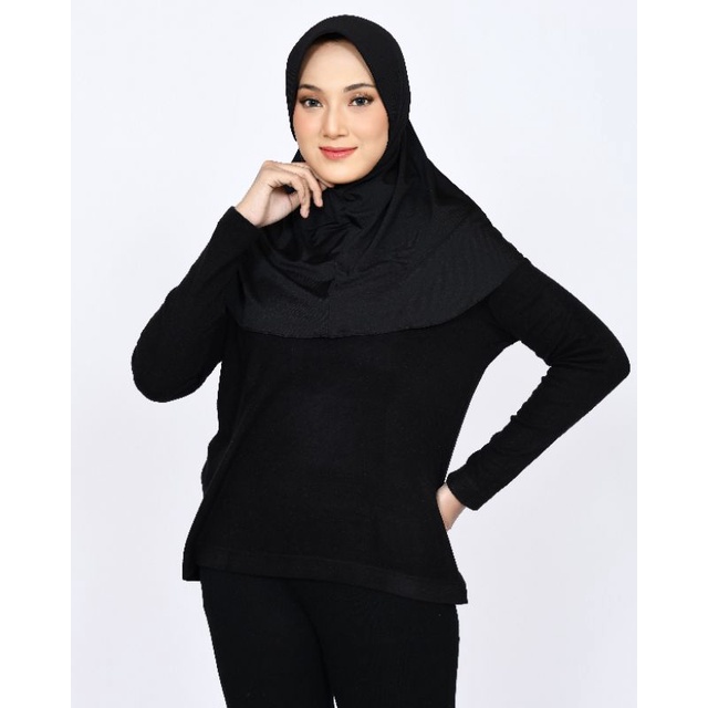 HITAM Instant HIJAB HIJAB HIJAB HIJAB Bergo HIJAB SPORT Daily Pet Black ...