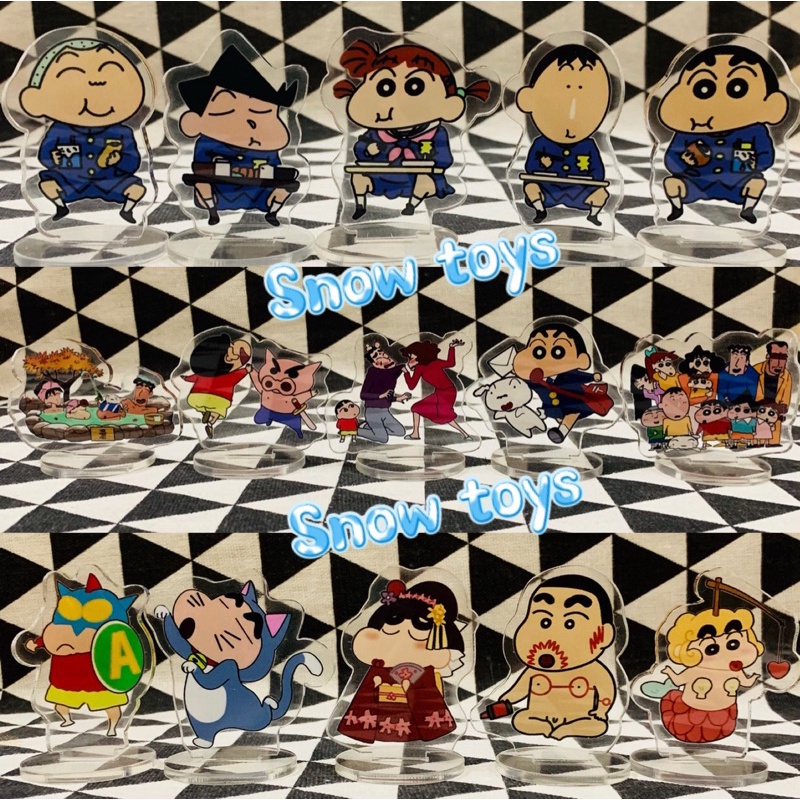 Statue Standee Acrylic Mica Shin Pencil Boy - Nohara Shinnosuke Kazama Toru Sakurada Nene Sato ...