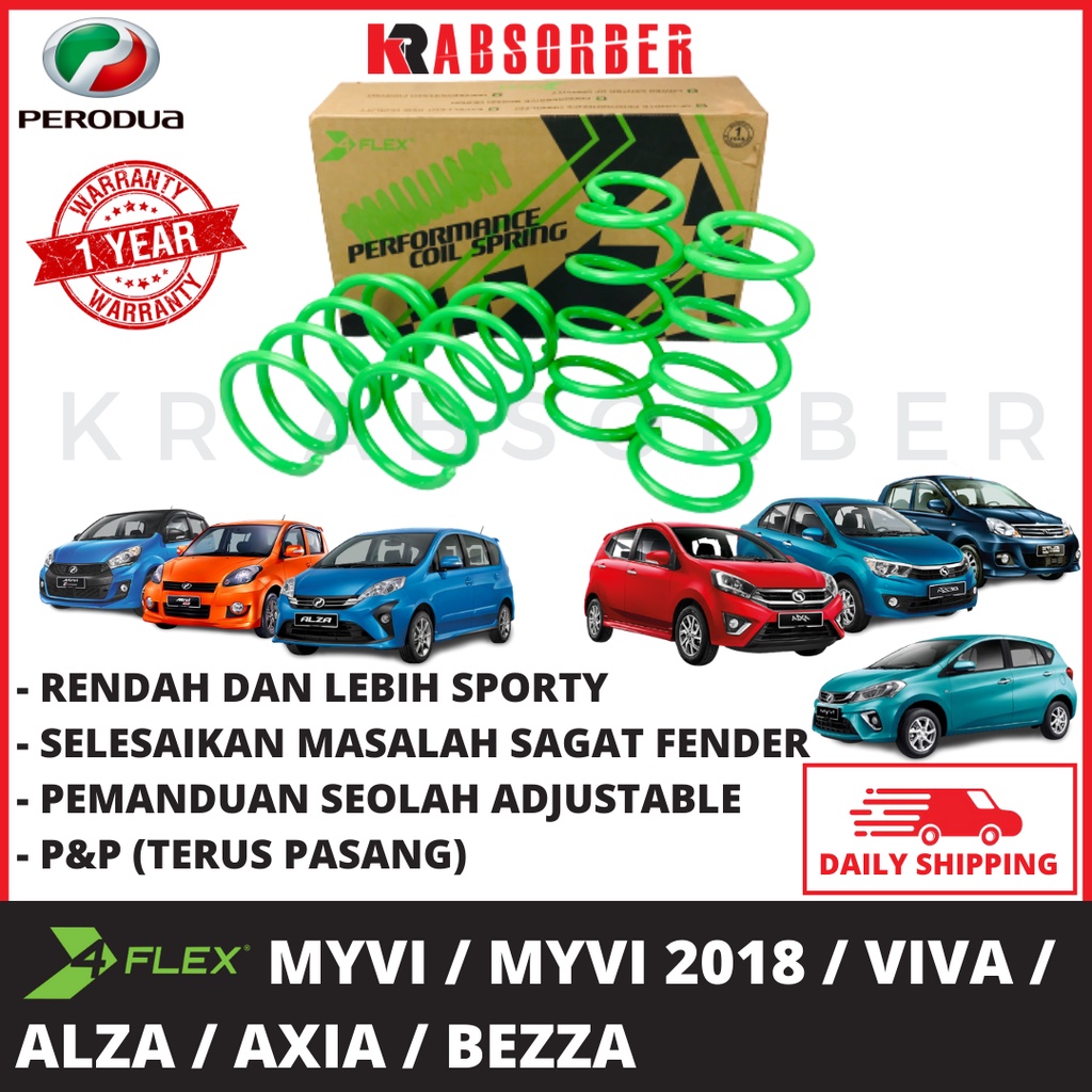 [Daily Ship] Viva / Myvi / Myvi 2019 / Alza / Axia / Bezza Spring Sport ...