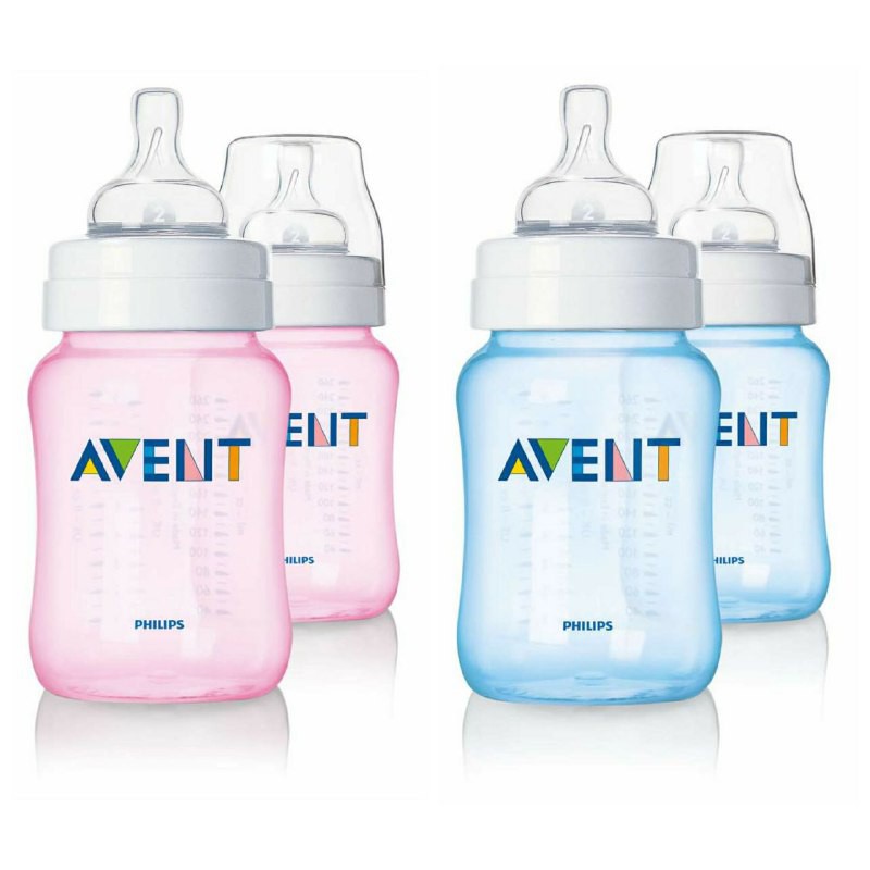 🔥YES🔥Philips Avent Classic+ 9oz/ 260ml Blue/Pink-Twin Pack Made in UK | Shopee Malaysia