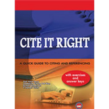 Cite It Right: A Quick Guide To Citing And Referencing | Shopee Malaysia