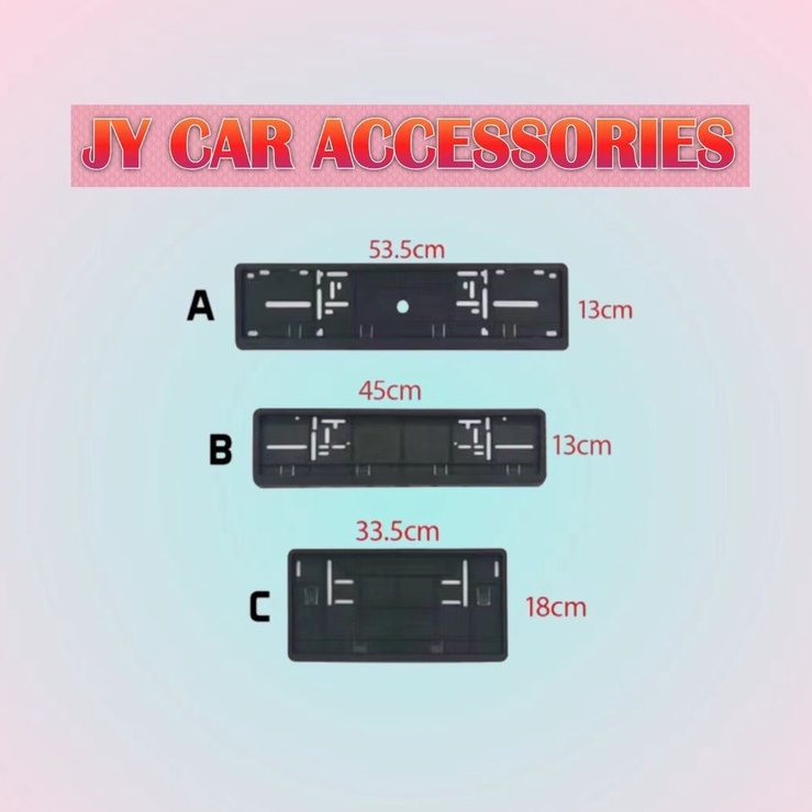 Cover Nombor Vehicle Car Number Plate FRAME LONG & SQUARE Number Plate ...