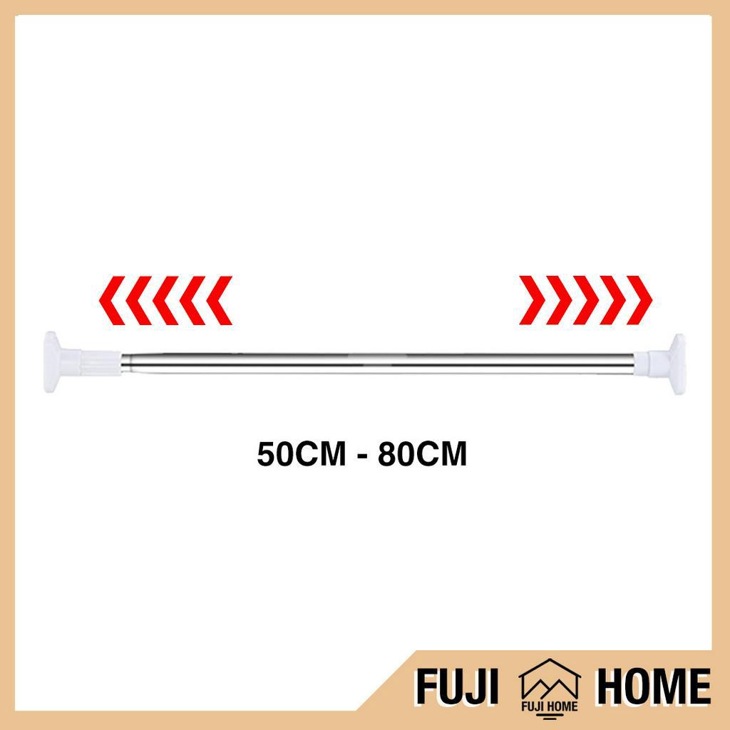🏠READY STOCK🏠Stainless Steel Adjustable Curtain Rod Telescopic Pole Rod ...