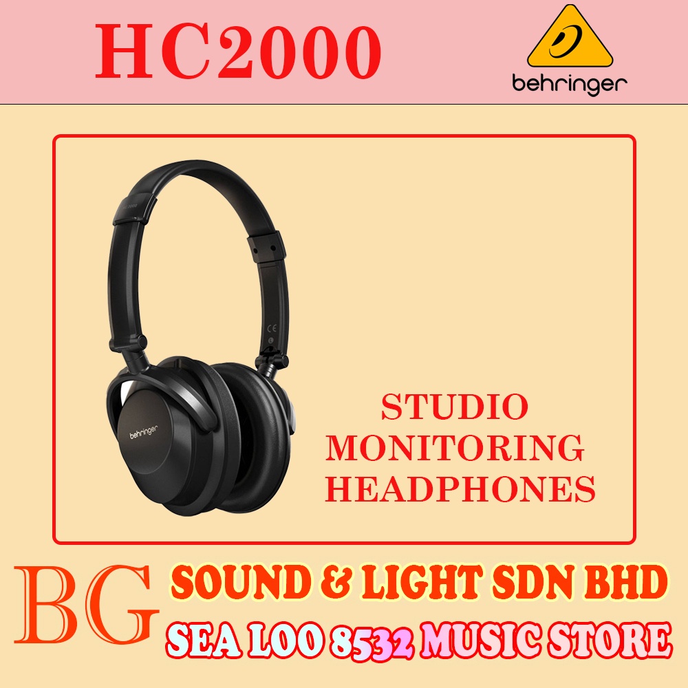 BEHRINGER HC2000 / HC-2000 STUDIO MONITORING HEADPHONES | Shopee Malaysia