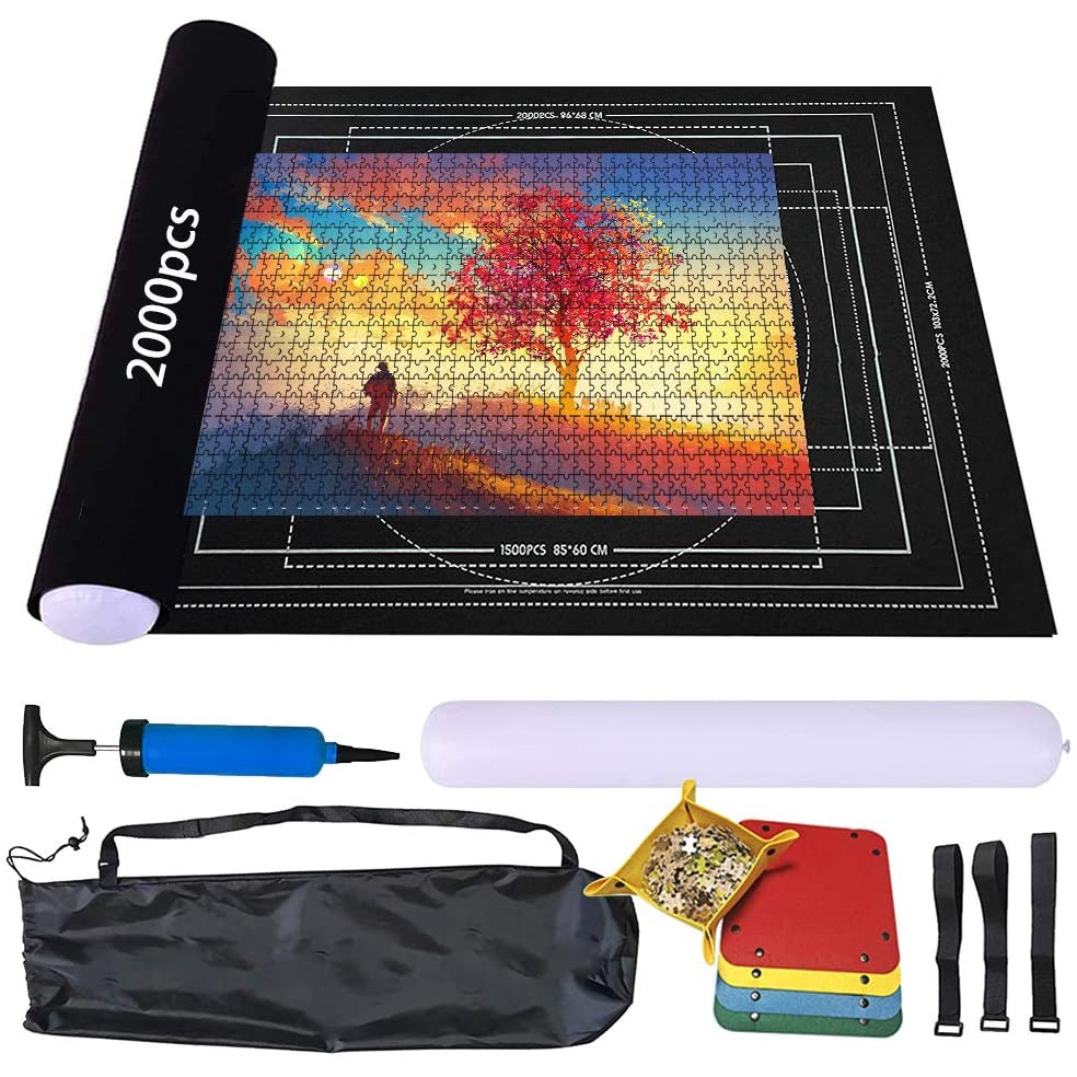 Jigsaw Puzzle Mat Roll Up Puzzle Keeper Puzzle Saver 1500,2000 Pieces ...
