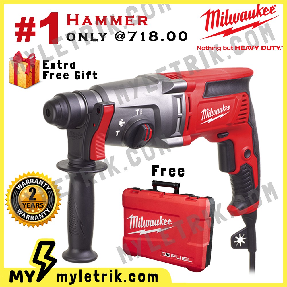 Milwaukee PH 26T 26 mm SDS-Plus 3-Mode Hammer | Shopee Malaysia