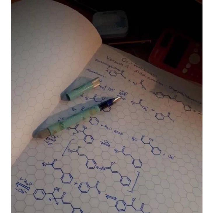 [Light Shadow] Dali Flower and Organic Chemical Notebook Benzene Ring ...