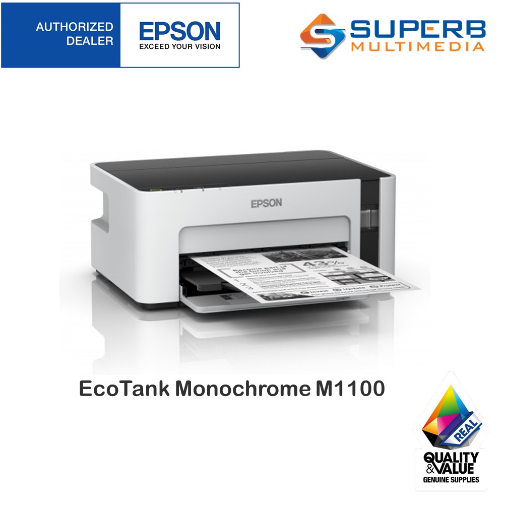 Epson EcoTank Monochrome M1100 Ink Tank Printer | Shopee Malaysia