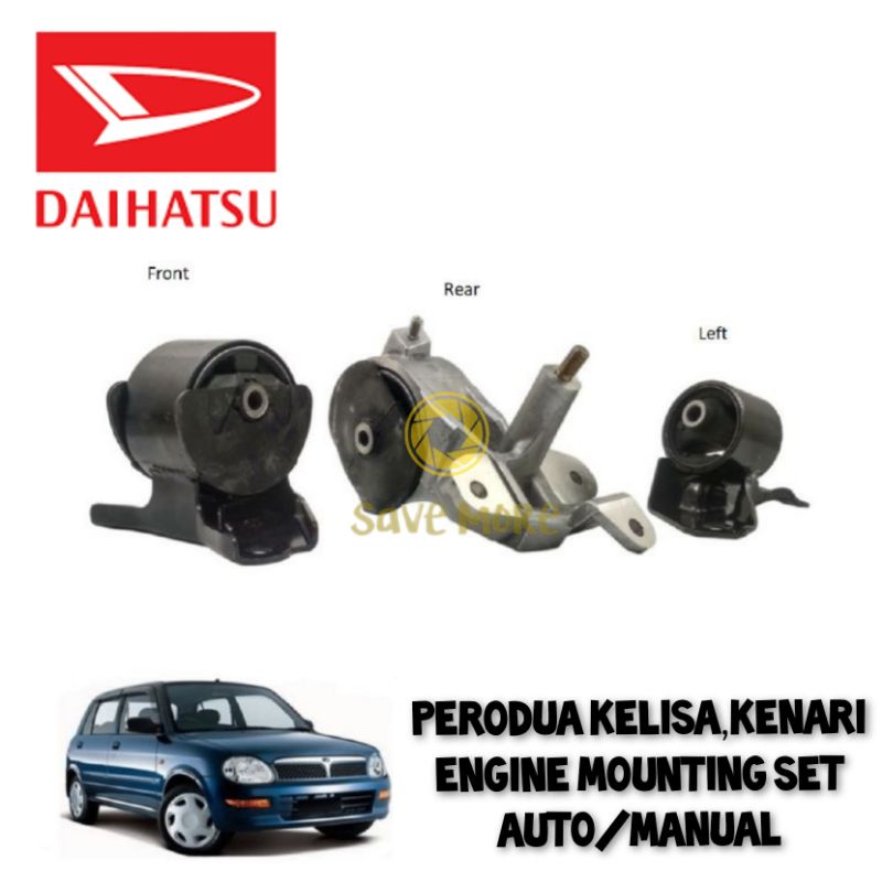 (1 YEAR WARRANTY) PERODUA KELISA / KENARI ENGINE MOUNTING SET AUTO ...