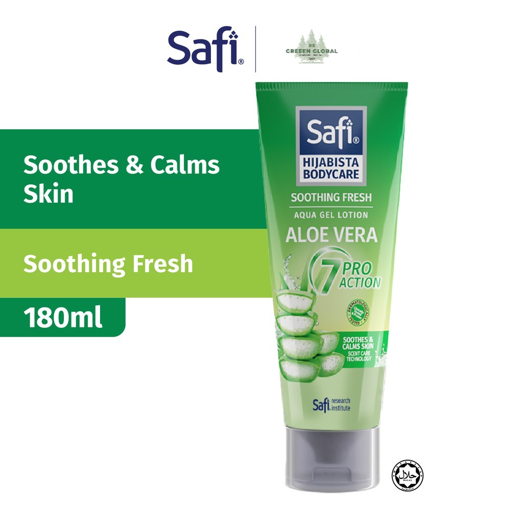 SAFI HIJABISTA BODYCARE AQUA GEL LOTION SOOTHING FRESH 180 ML | Shopee ...