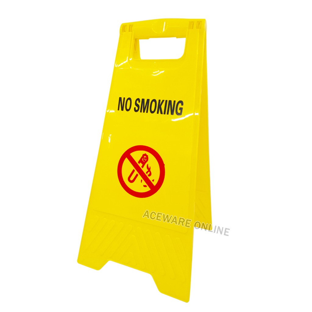 Yellow Foldable Floor Sign Board Stand NO PARKING NO ENTRY WORK IN ...