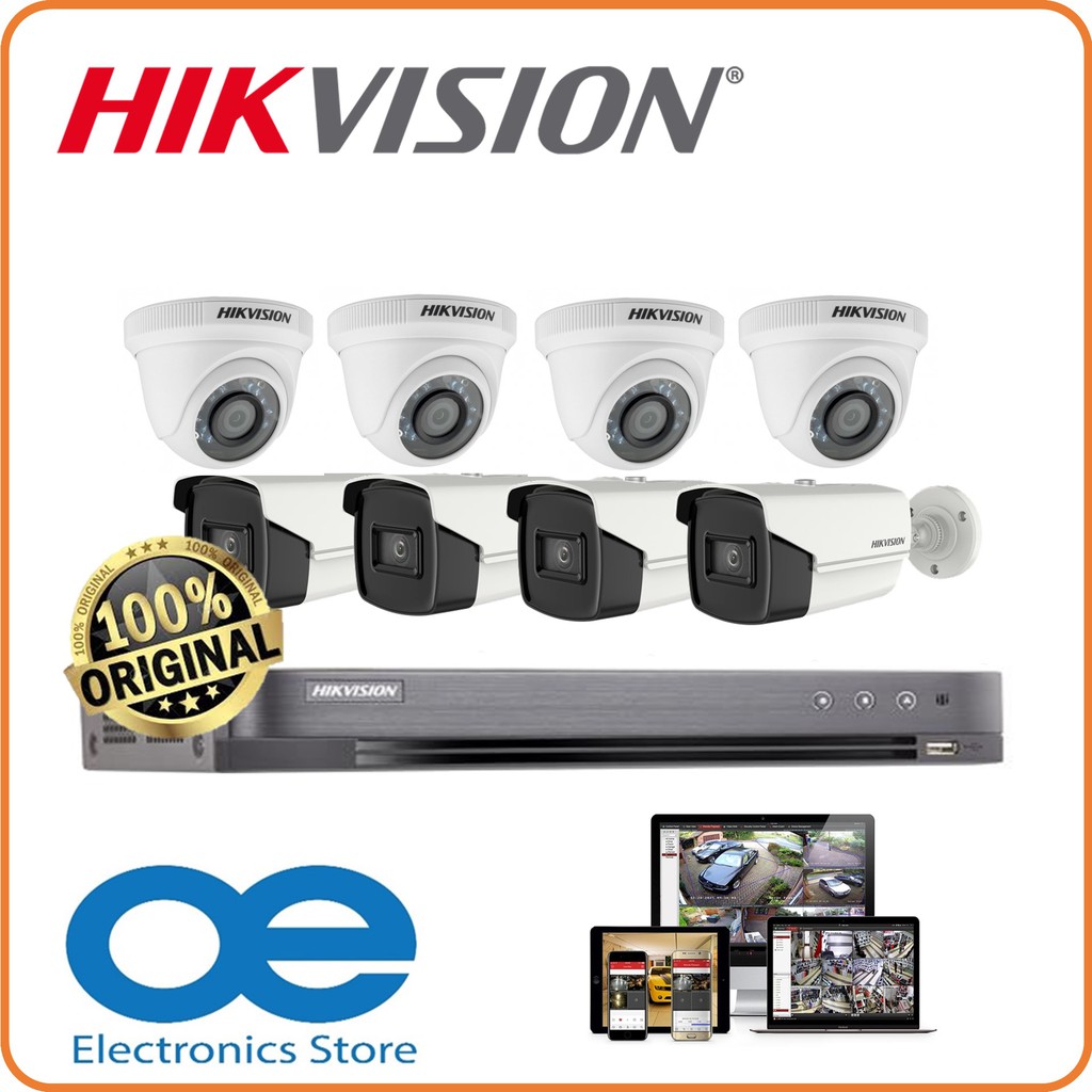 HIKVISION DS-7208HQHI-K1 Analog 8CH 2MP 1080P Ultra Low Light Full HD ...
