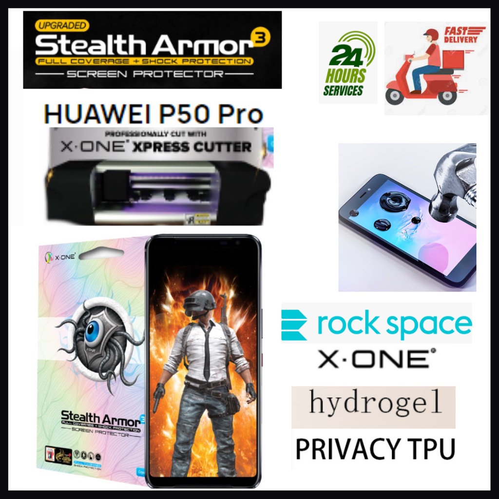 ROCKSPACE/HYDROGEL/X.One/ Stealth Armor 3 Huawei P50 Pro | P50 5G ｜P50 ...