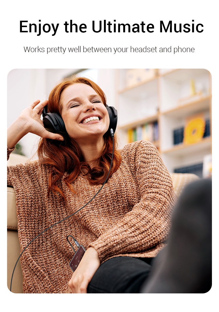 UGREEN 3.5mm Aux Cable 4 Pole TRRS 4-Conductor Auxiliary Male to Male ...