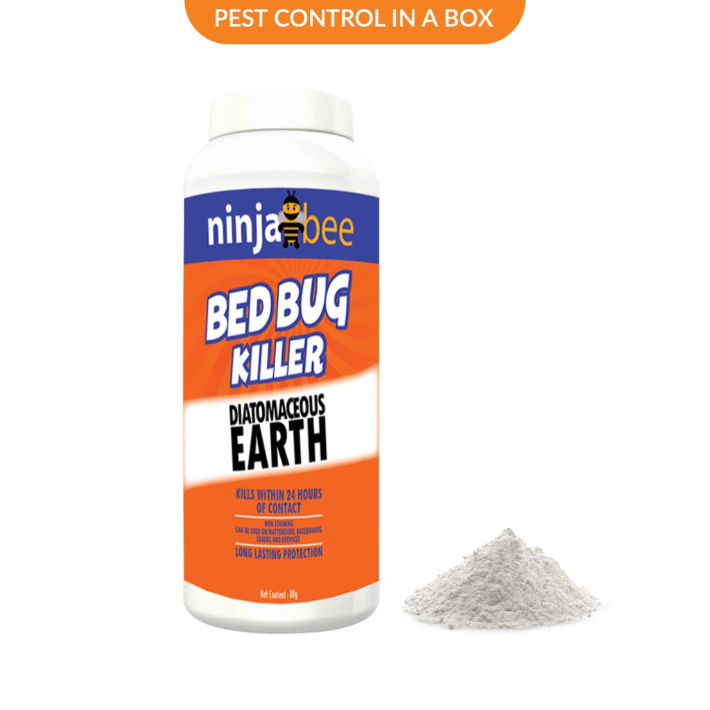 Ninja Bee Diatomaceous Earth Bed Bug & Insect Killer Food Grade - 80 ...