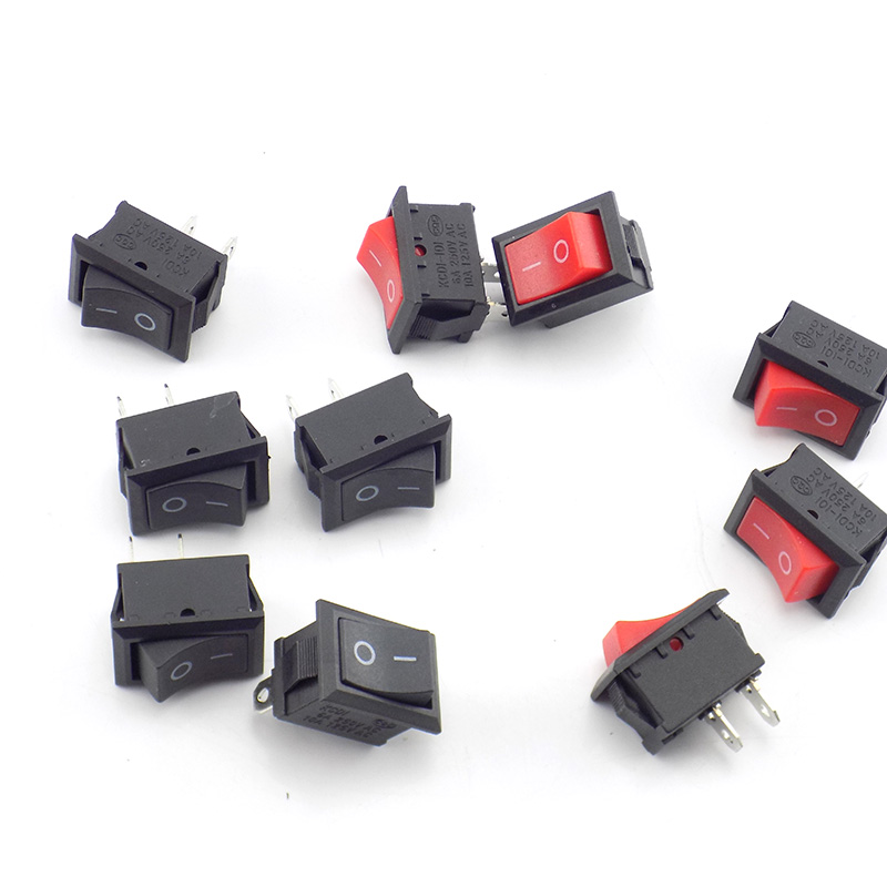 5pcs Boat Rocker Switch 2 Pin On-off Push 6A/250VAC 10A 125VAC 15*21mm ...