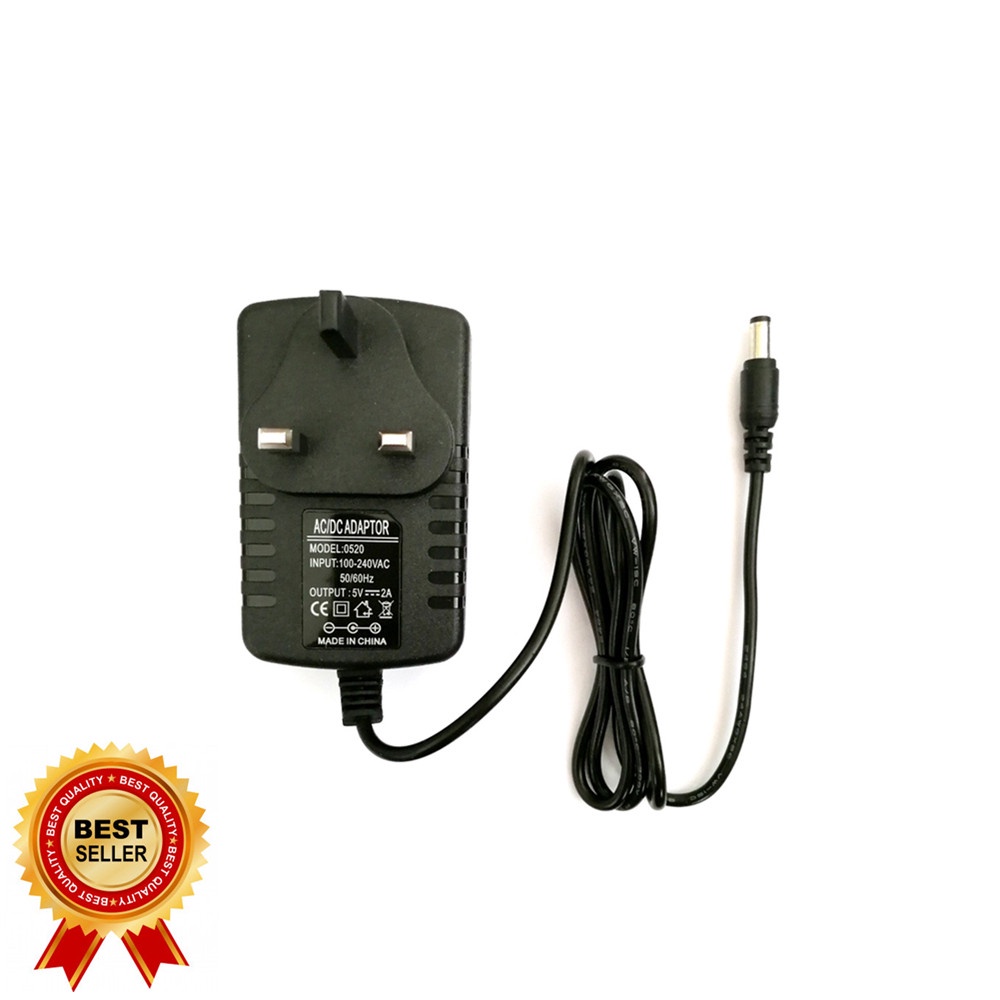 5V2A Power Supply Cable Round Charger CCTV LED Switch AC 240V Plug ...