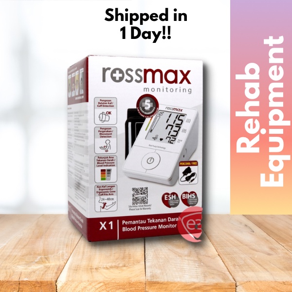 [READY STOCK!] Rossmax X1 Blood Pressure Monitor with Free Adaptor 5 ...