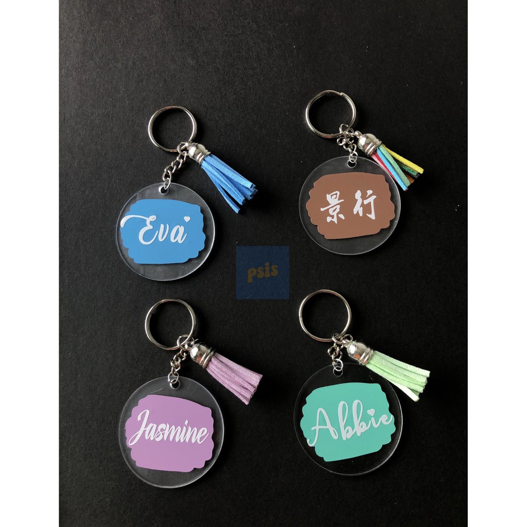 💥MURAH💥LOCAL SUPPLIER💥 Keychain Acrylic Custom Name / Keychain Nama ...