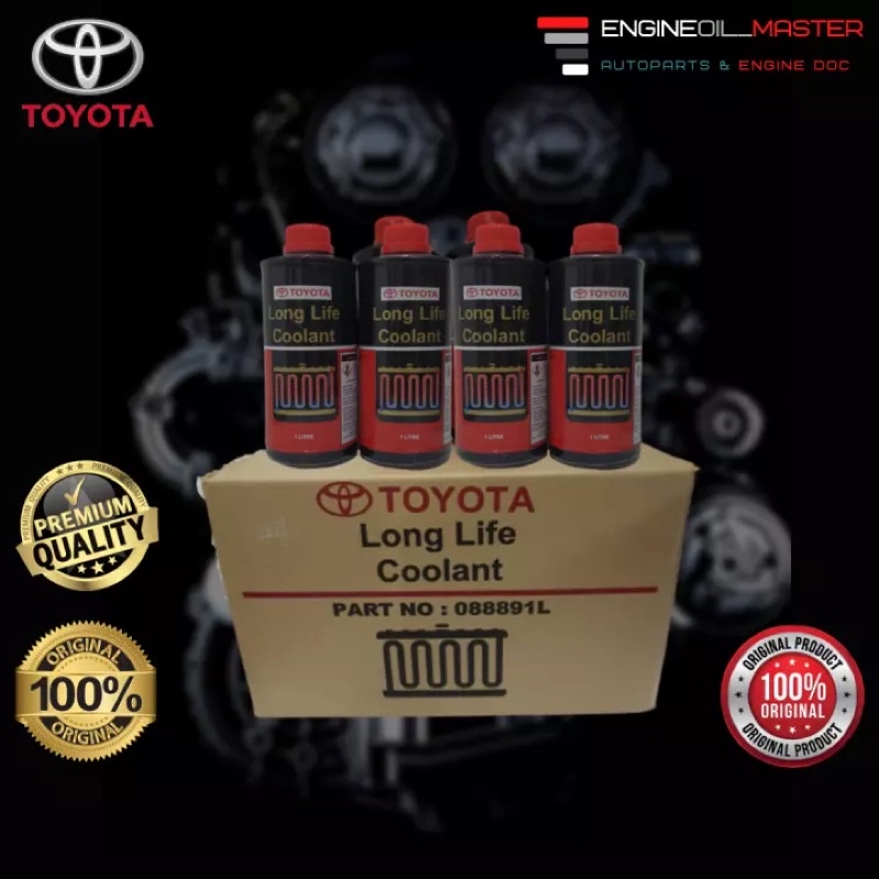 Toyota Super Long Life Coolant 1Liter ( 12Bottle x 1Box) For Toyota ...