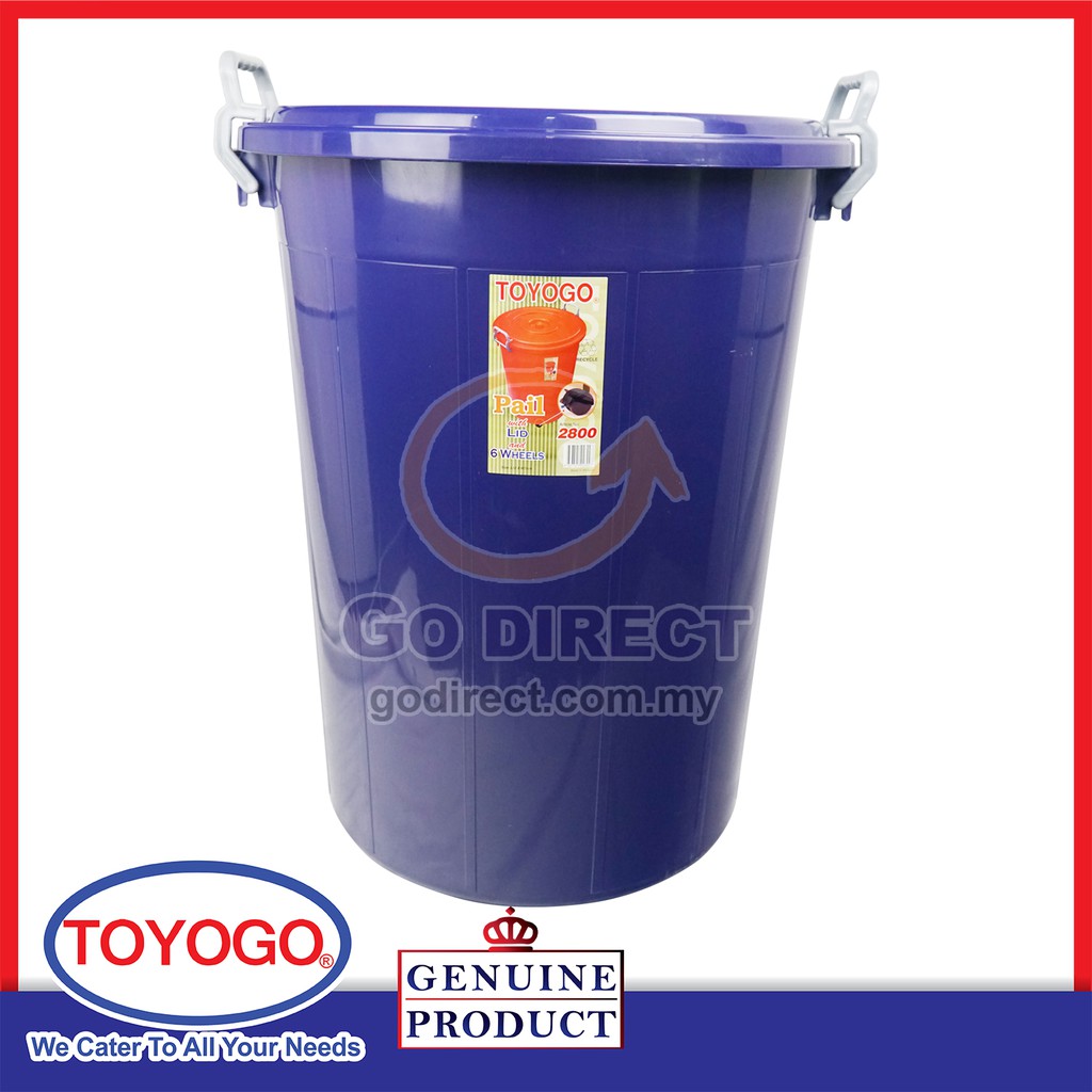 TOYOGO 35 Gal/106L Water Pail w Cover Handle Water Bucket Food Grade ...