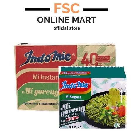 [FSC] Indomie Mi Goreng Chili Hijau 8pck x 5s x 85gm (OUTER) | Shopee ...